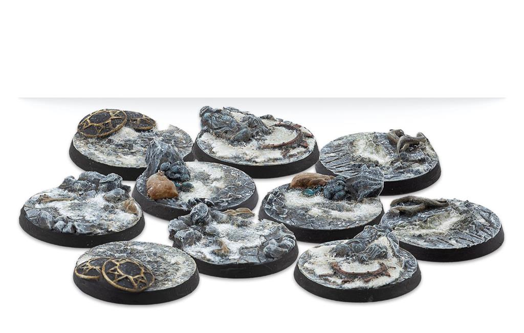 Warcrow 30mm Northern Tribes Scenery Bases Alpha Series – Travelling Man UK