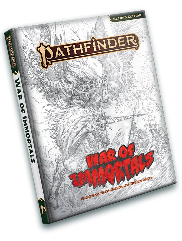 Pathfinder RPG 2nd Edition War of Immortals Sketch Cover – Travelling ...