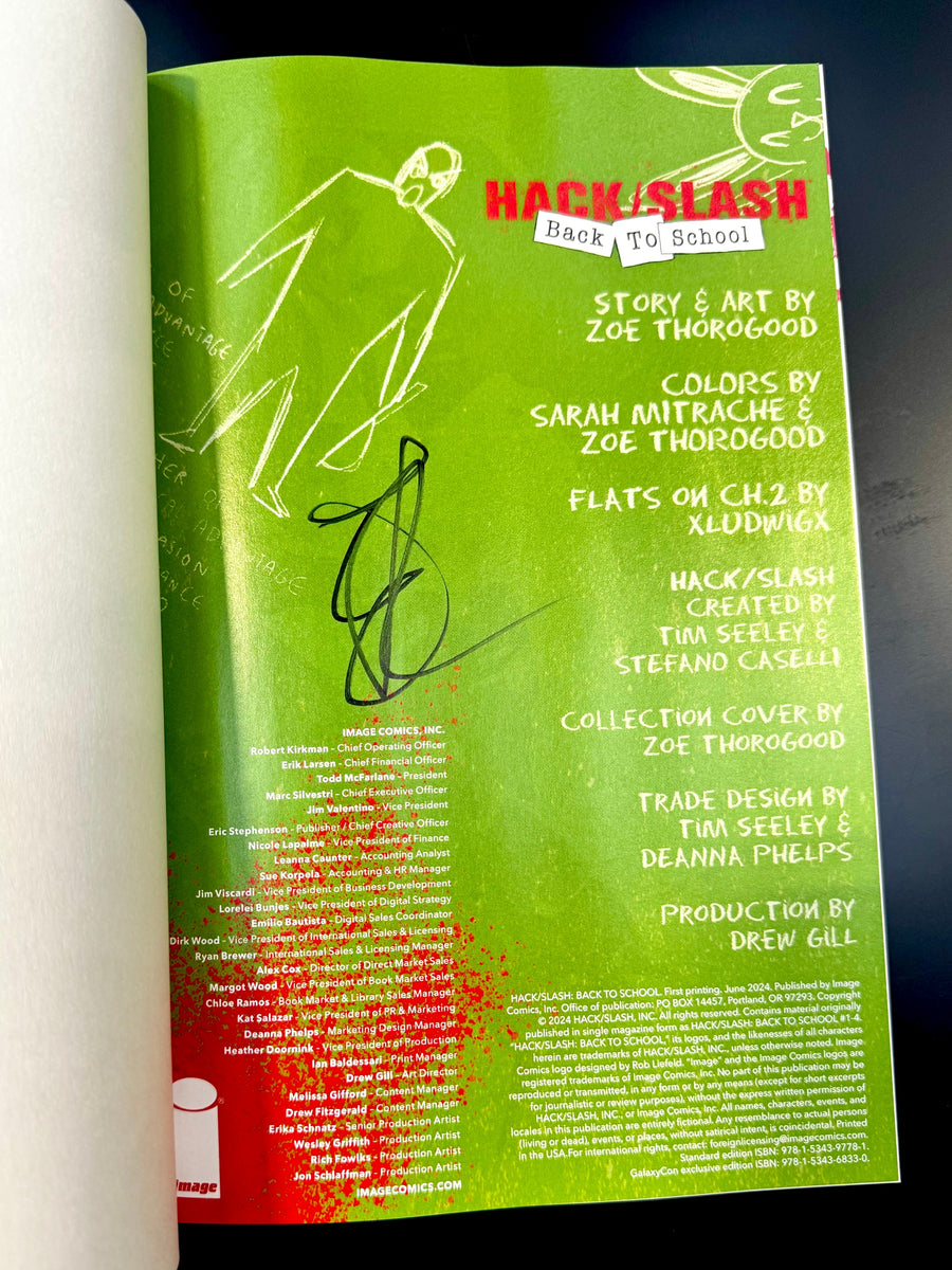 Hack/Slash: BACK TO SCHOOL Volume 1 **SIGNED** – Travelling Man UK