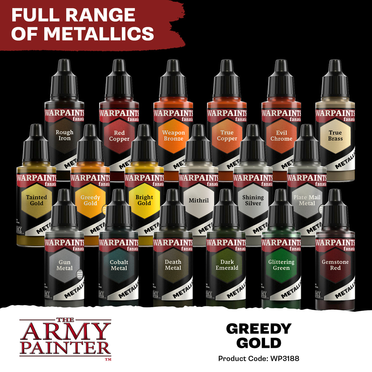 The Army Painter Warpaints Fanatic Metallic Greedy Gold – Travelling Man UK