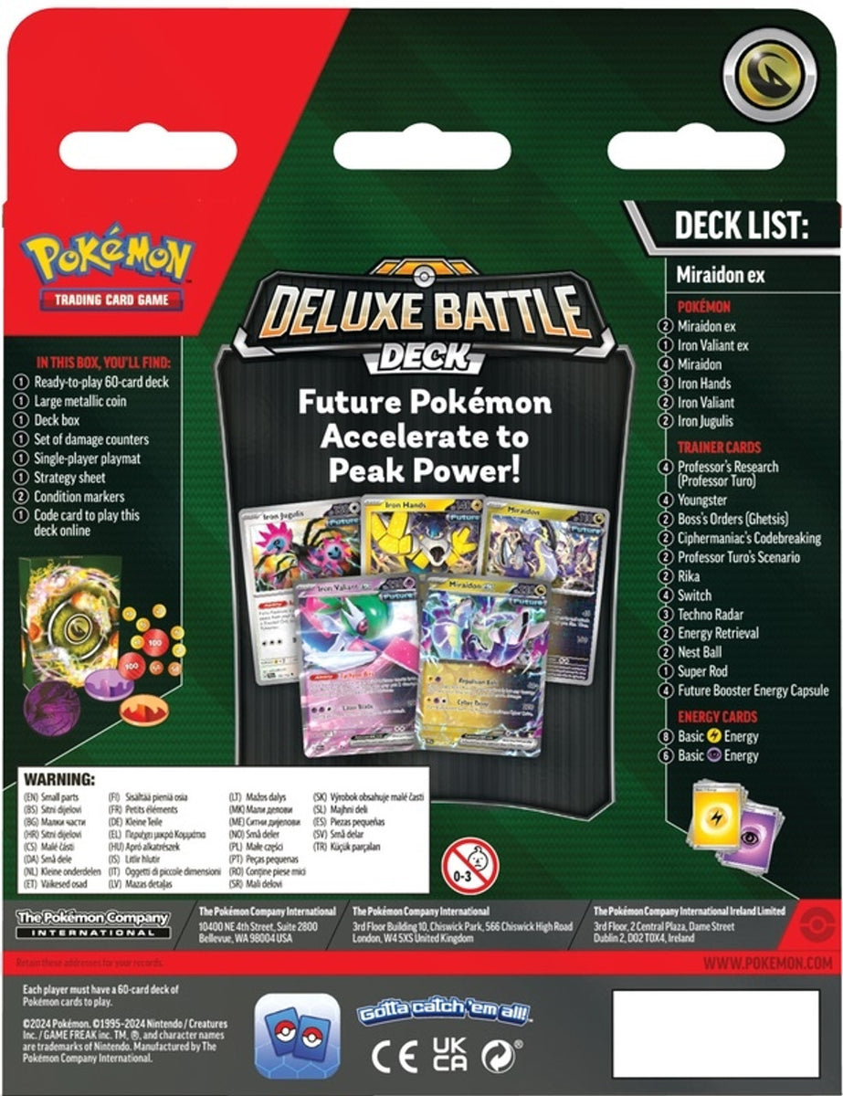 Pokemon TCG Deluxe Battle Deck Miraidon ex – Travelling Man UK