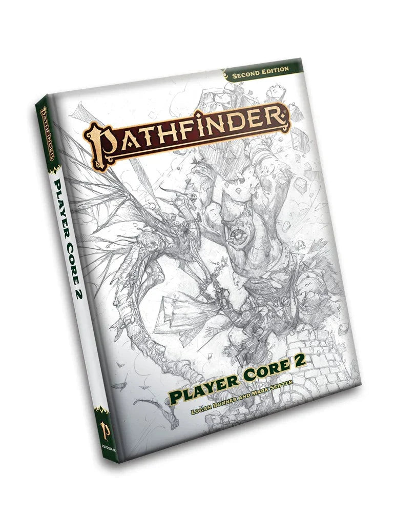 Pathfinder RPG 2nd Edition Player Core 2 Sketch Cover – Travelling Man UK